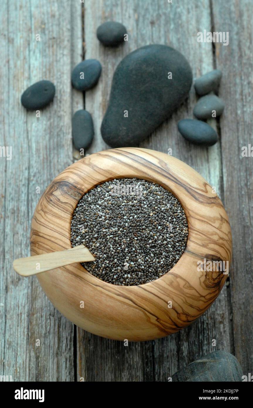 Chia seeds (Salvia hispanica) super food source of omega 3 ...