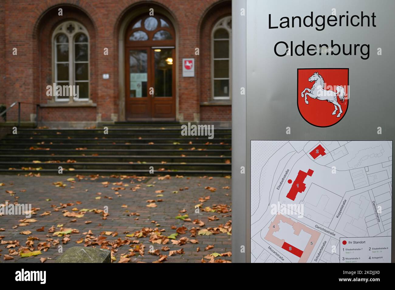 Oldenburg, Germany. 07th Nov, 2022. A sign with the Lower Saxony state ...