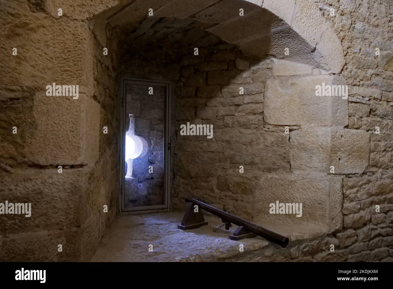 Old weapon in the Tour Flamboyante - Flamboyant Tower, Chateauneuf ...