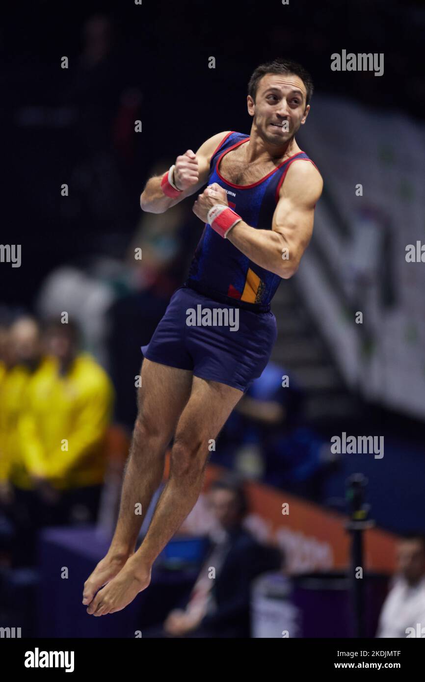 Liverpool, Britain. 6th Nov, 2022. Aurtur Davtyan of Armenia competes ...
