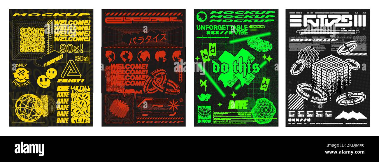 Retro style cyber in Cut Out Stock Images & Pictures - Alamy