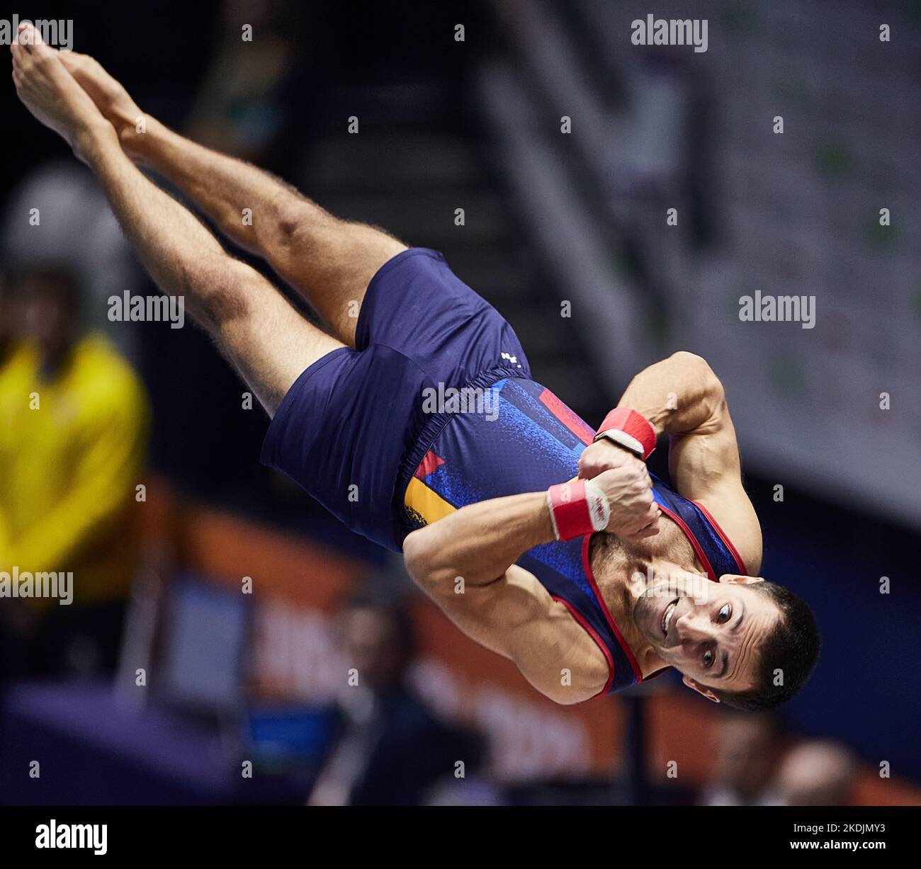 Liverpool, Britain. 6th Nov, 2022. Aurtur Davtyan of Armenia competes ...