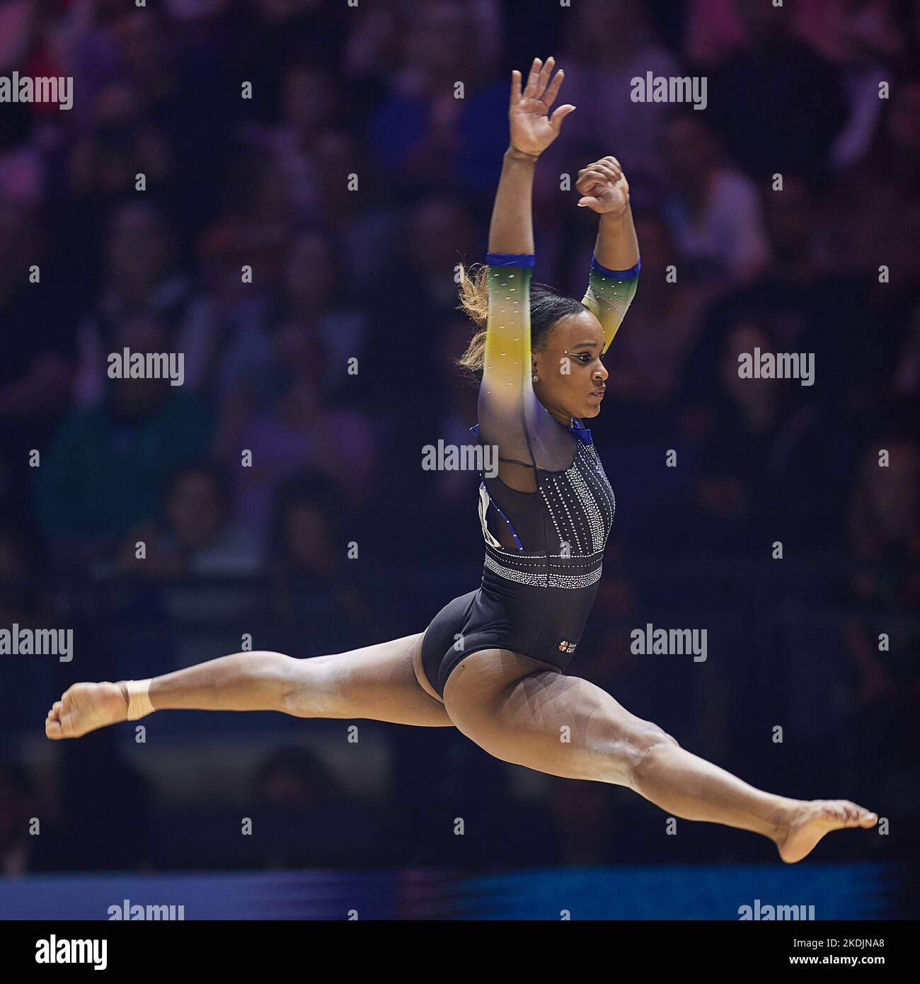 Liverpool, Britain. 6th Nov, 2022. Rebeca Andrade of Brazil competes ...