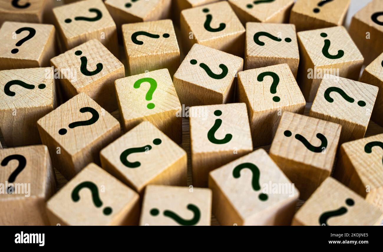 Highlighted question mark. Priority issue. A clue. Clue. Leading ...