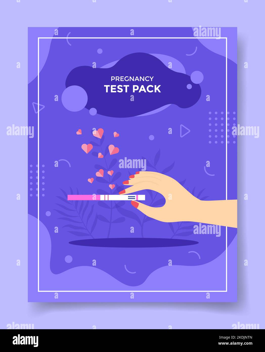 pregnancy test pack for template of banners, flyer, books, and magazine ...