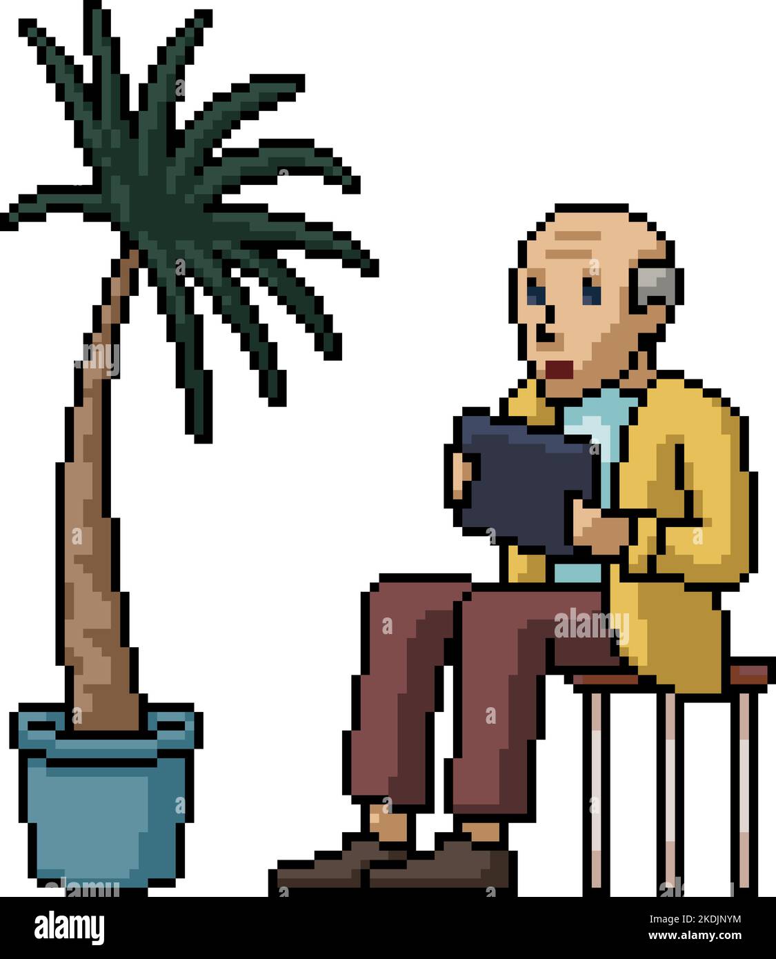 Old man palm tree Stock Vector Images - Alamy