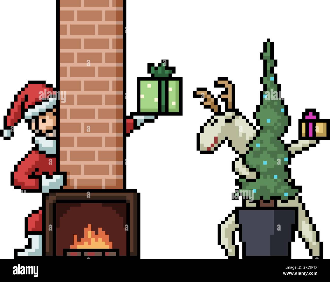 Santa present hi-res stock photography and images - Alamy