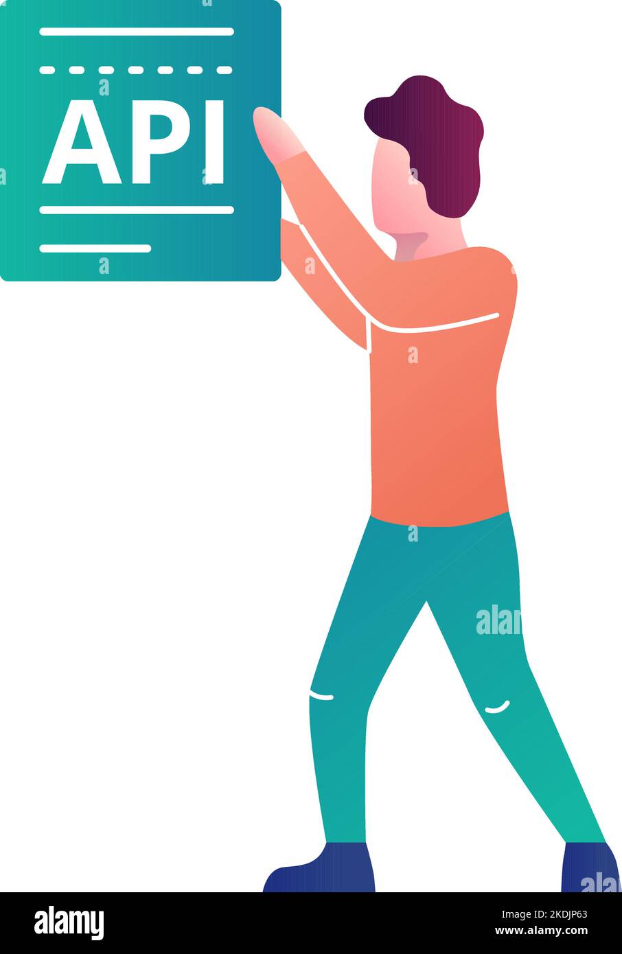 Api modeling icon vector man programming app Stock Vector Image & Art ...