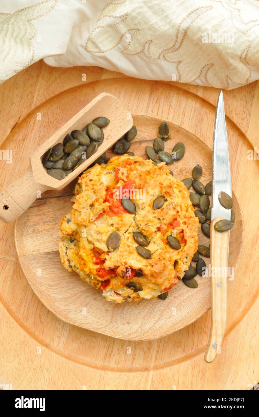 Pumpkin seeds (Cucurbita pepo), used in cooking: pumpkin seed bread ...