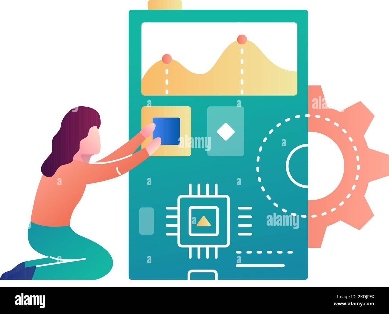 Woman microchip Stock Vector Images - Alamy