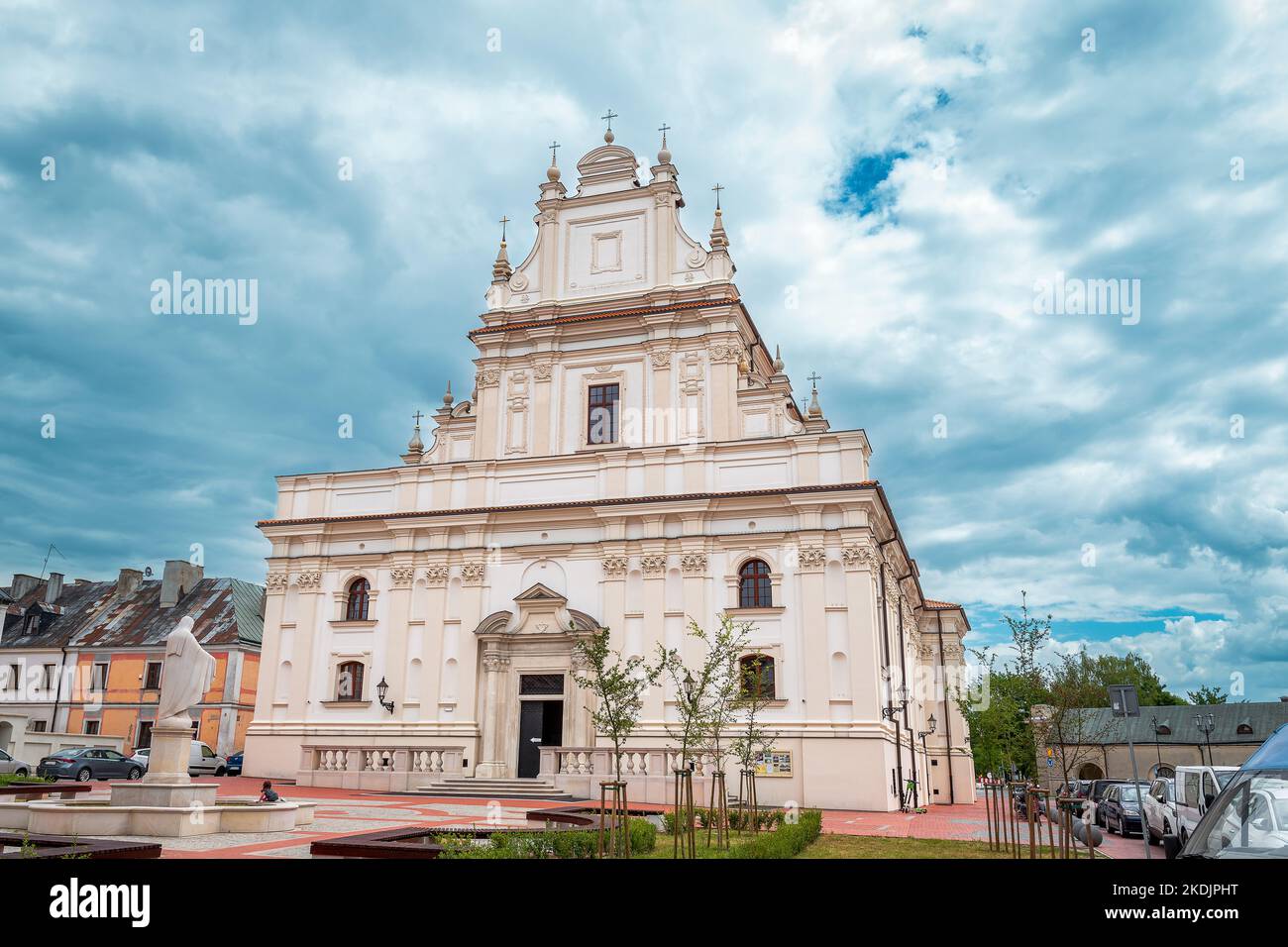 The largest baroque church of the Franciscan Fathers in Poland. Zamość ...