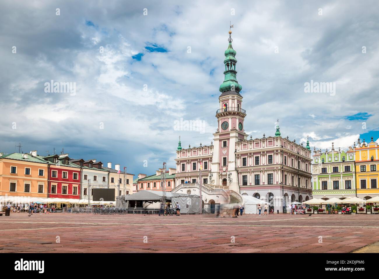 A beautiful Renaissance square with arcaded tenement houses in Zamość ...