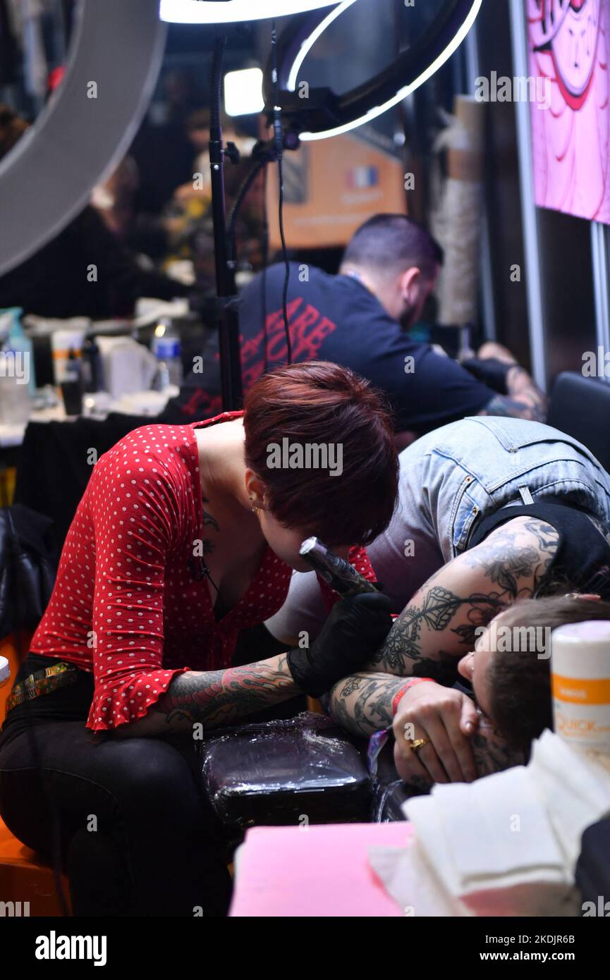 Tattoo Planetarium in Paris, France on November 6, 2022. 550 tattoo ...