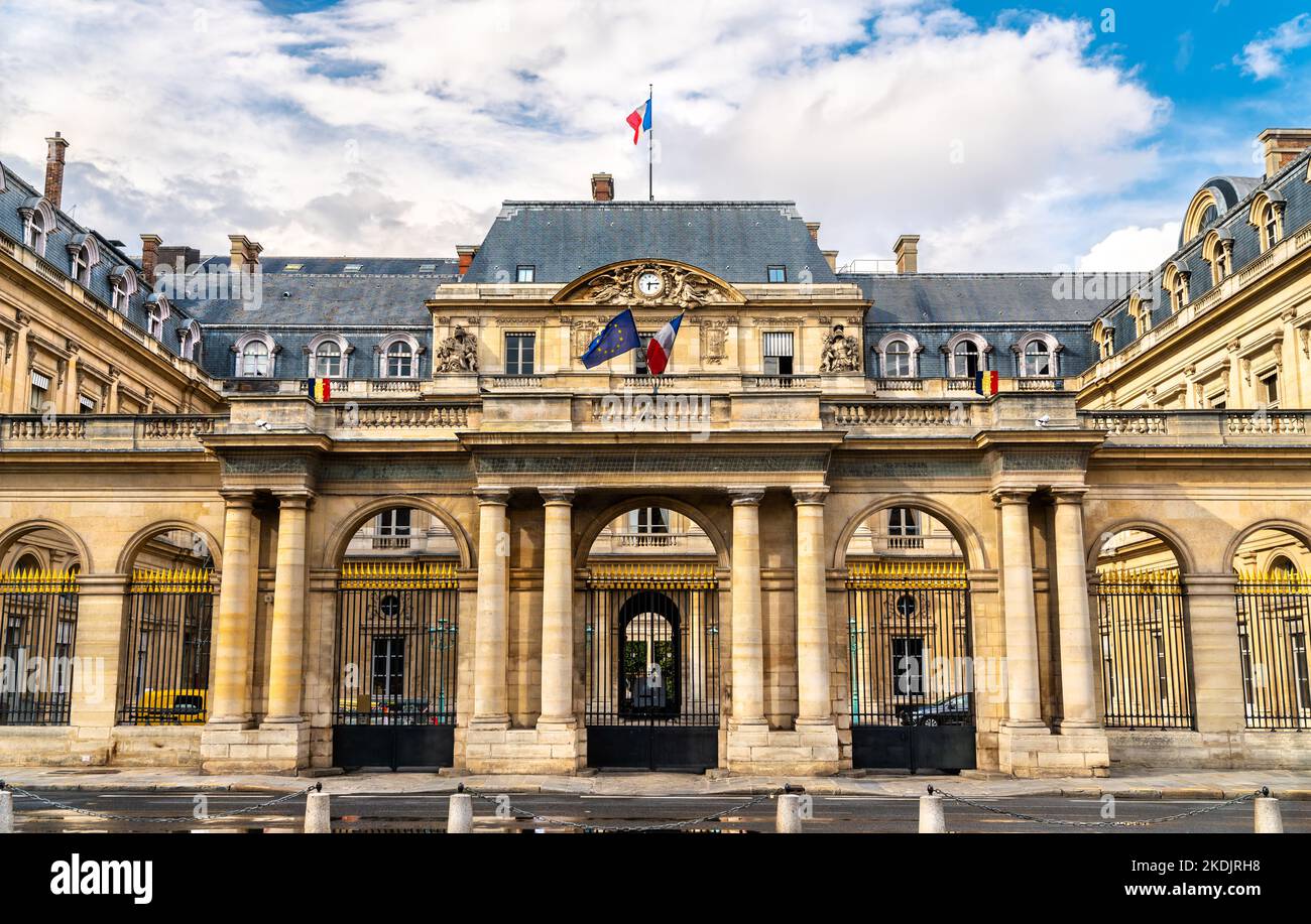 The Palais-Royal, a former royal palace in the center of Paris, France ...