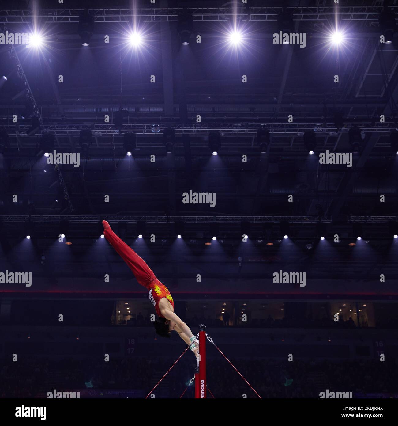 Liverpool, Britain. 6th Nov, 2022. Zhang Boheng of China competes ...