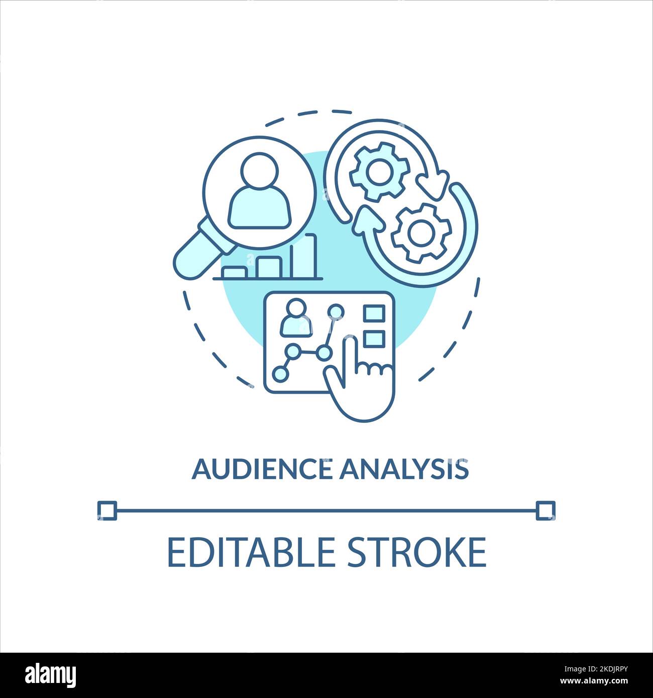 Behaviour analysis blue Stock Vector Images - Alamy