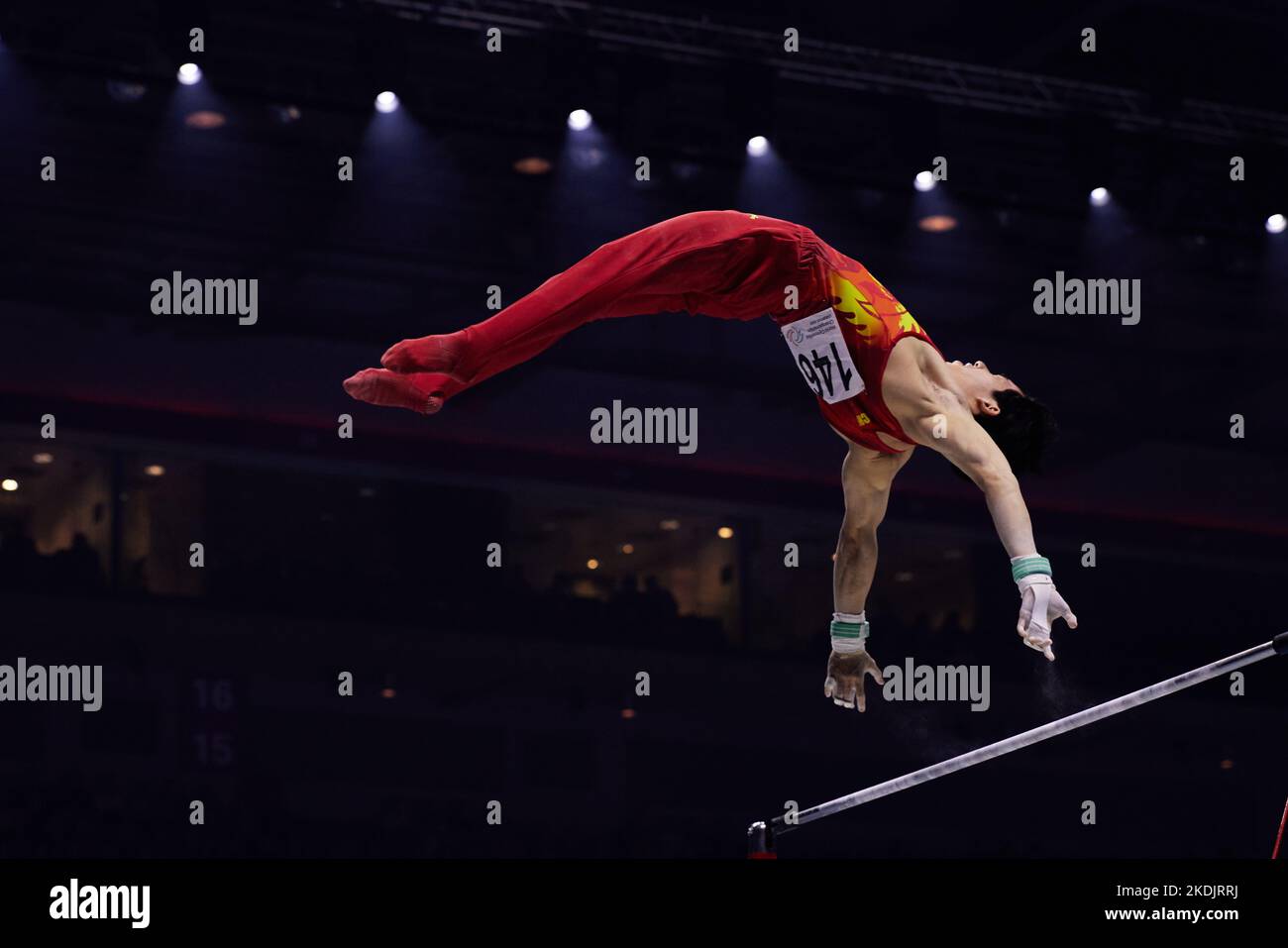 Liverpool, Britain. 6th Nov, 2022. Zhang Boheng of China competes ...