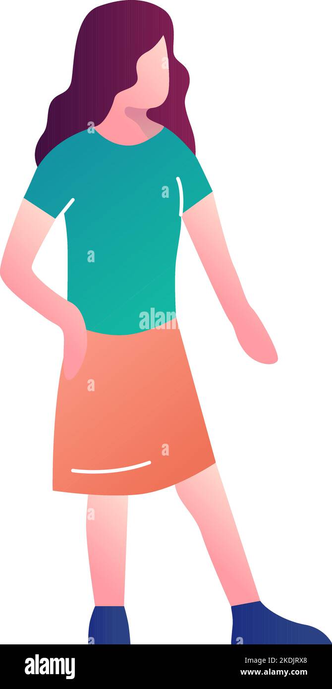 Woman posing for photograph Stock Vector Images - Alamy