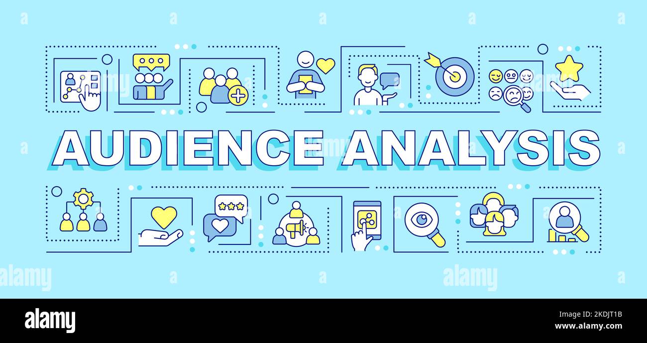 Audience analysis word concepts turquoise banner Stock Vector Image ... Audience analysis word concepts turquoise banner Stock Vector Image ...