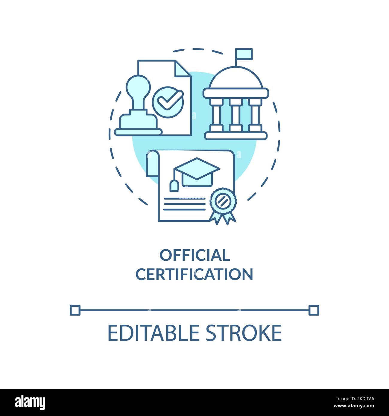 Professional certification image Stock Vector Images - Alamy