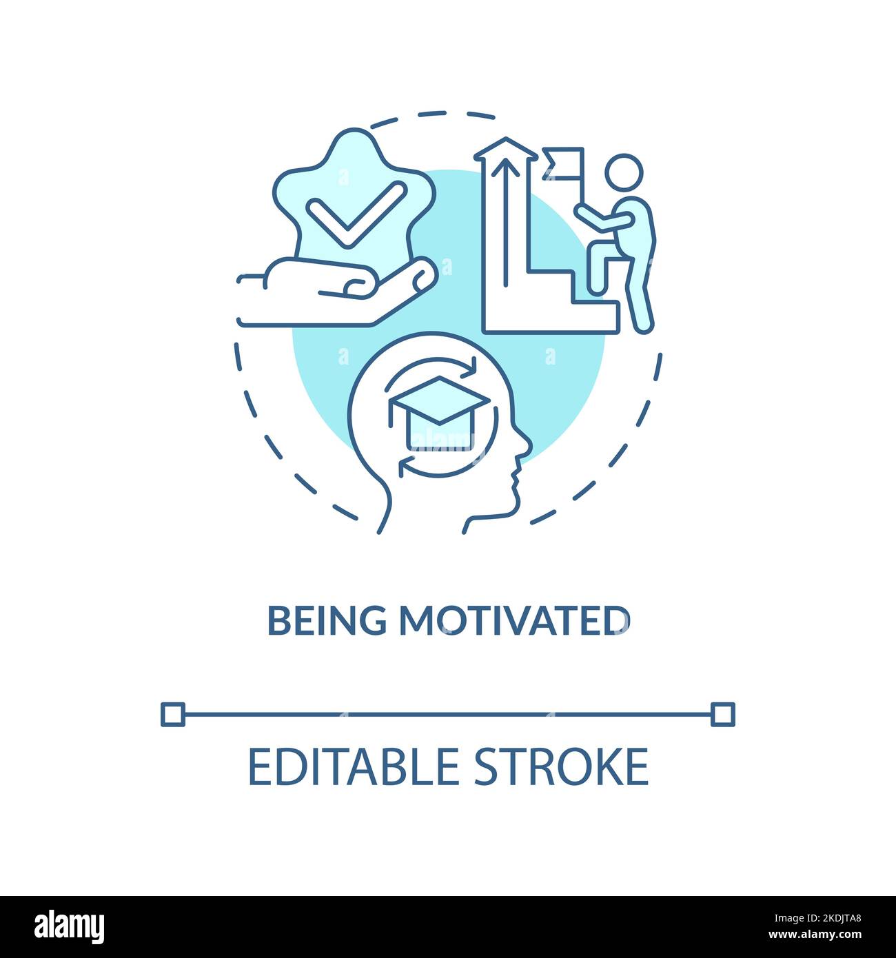 Being motivated turquoise concept icon Stock Vector Image & Art - Alamy Being motivated turquoise concept icon Stock Vector Image & Art - Alamy