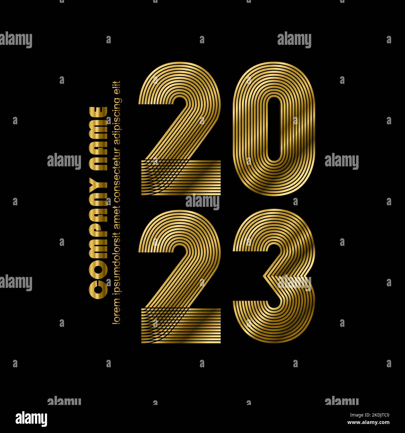 Abstract modern design cover for Christmas Happy New Year. 2023 number ...