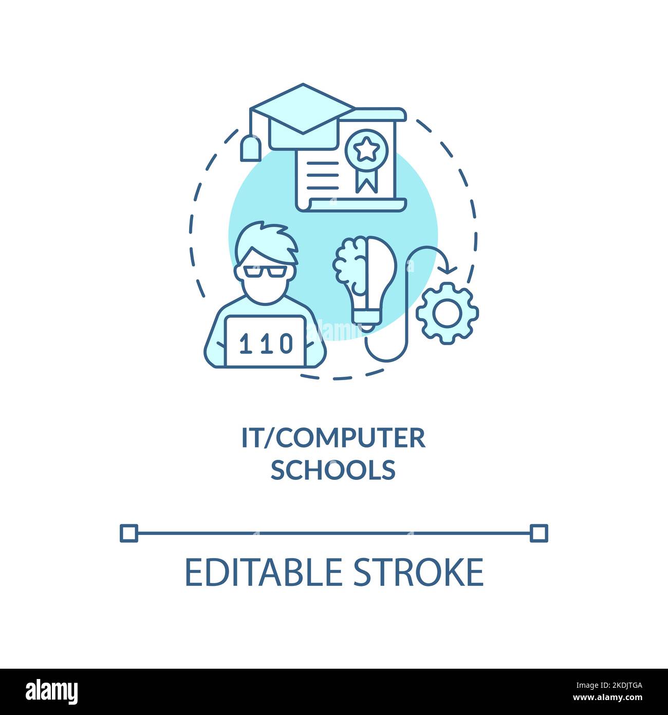 Programming school image Stock Vector Images - Alamy