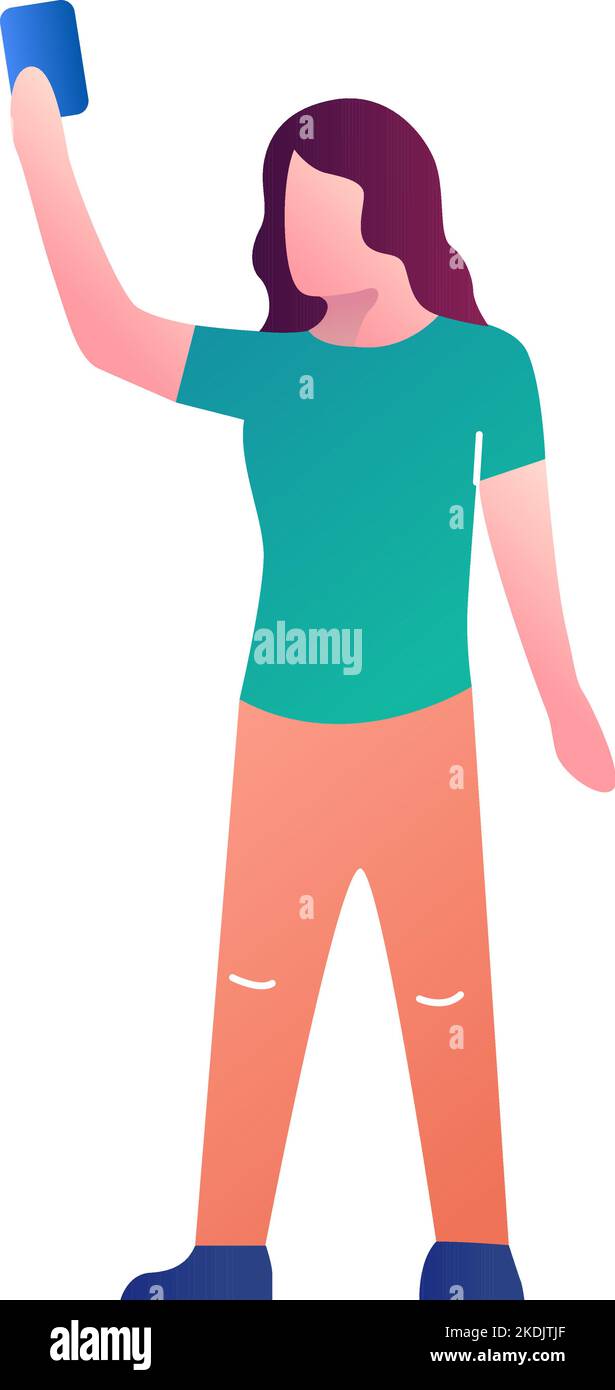 Photographer woman smartphone Stock Vector Images - Alamy