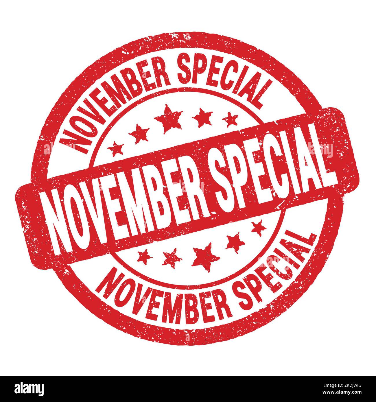 NOVEMBER SPECIAL text written on red grungy stamp sign Stock Photo - Alamy