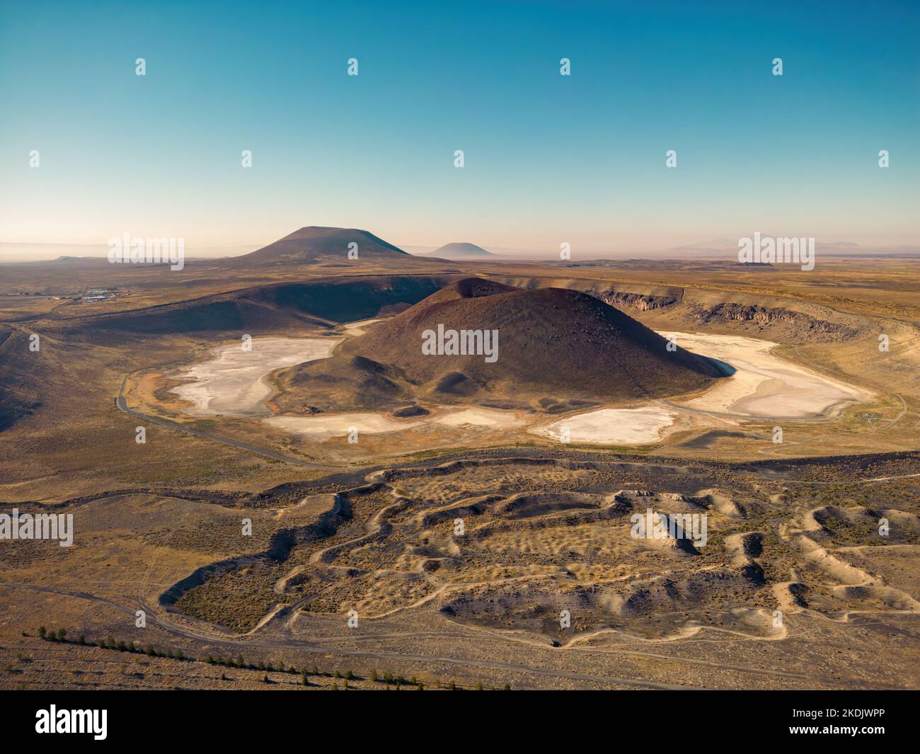 Aerial view meke crater lake hi-res stock photography and images - Alamy