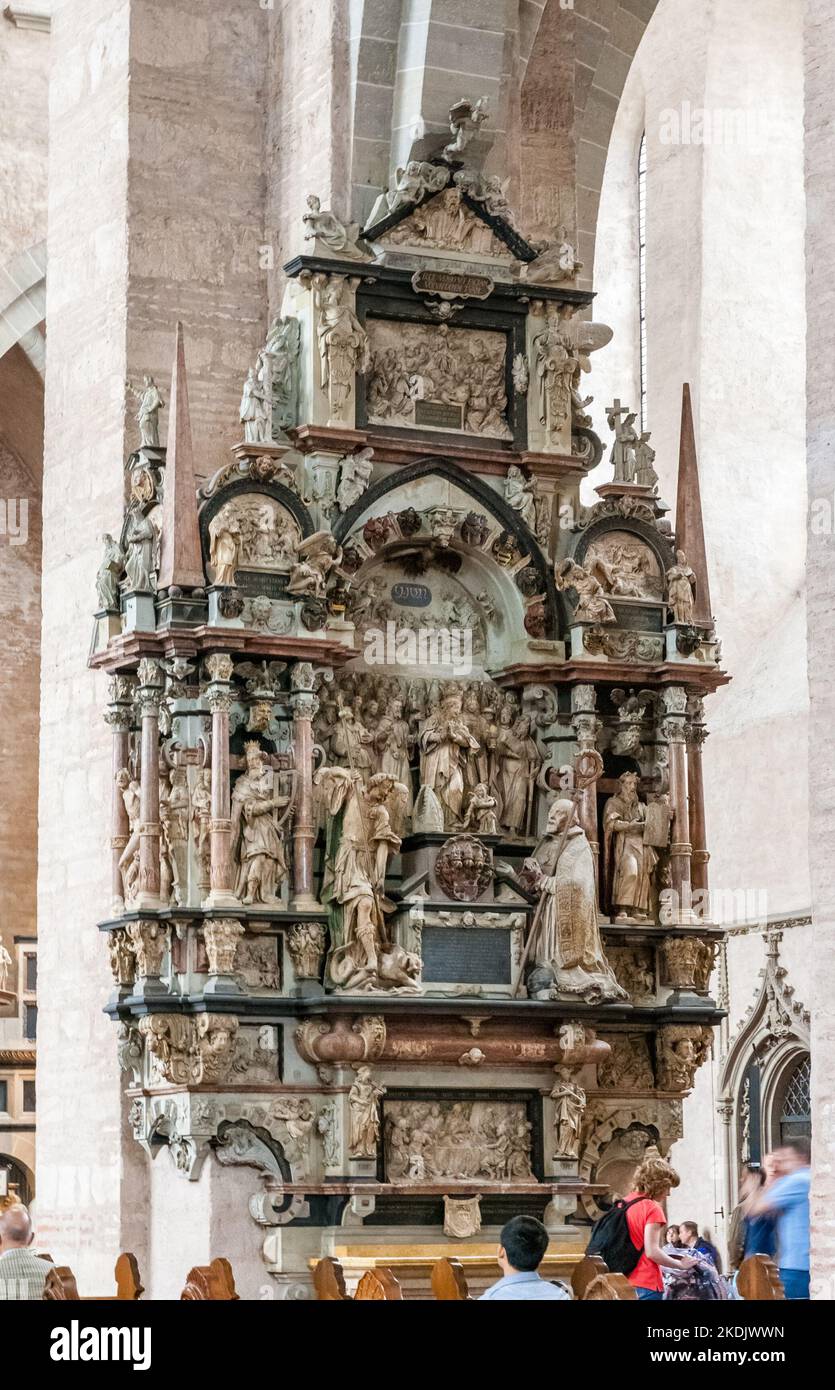 View of the grave altar of Lothar von Metternich, Archbishop-Elector of ...