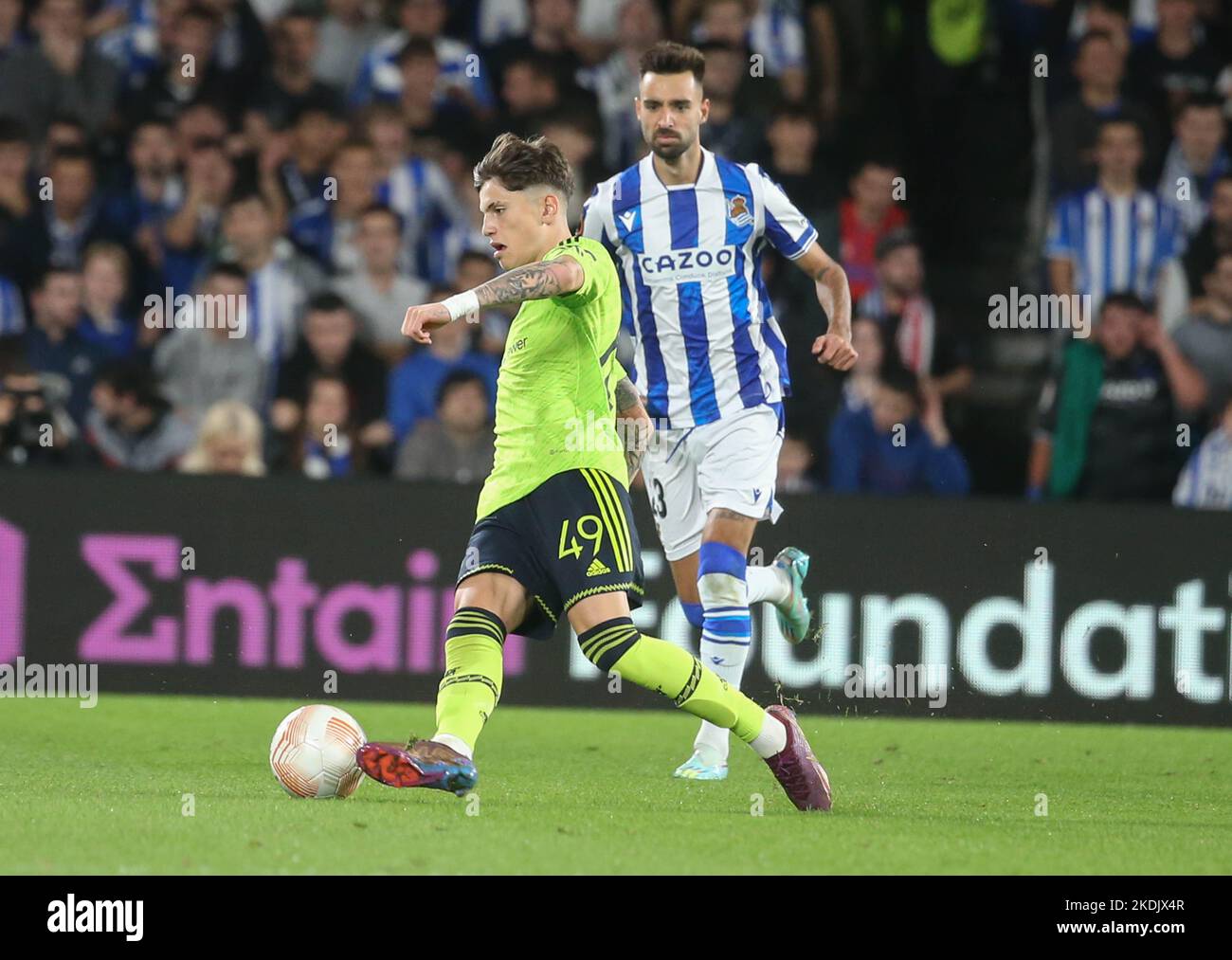 Alejandro Garnacho of Manchester United during the UEFA , Group E ...