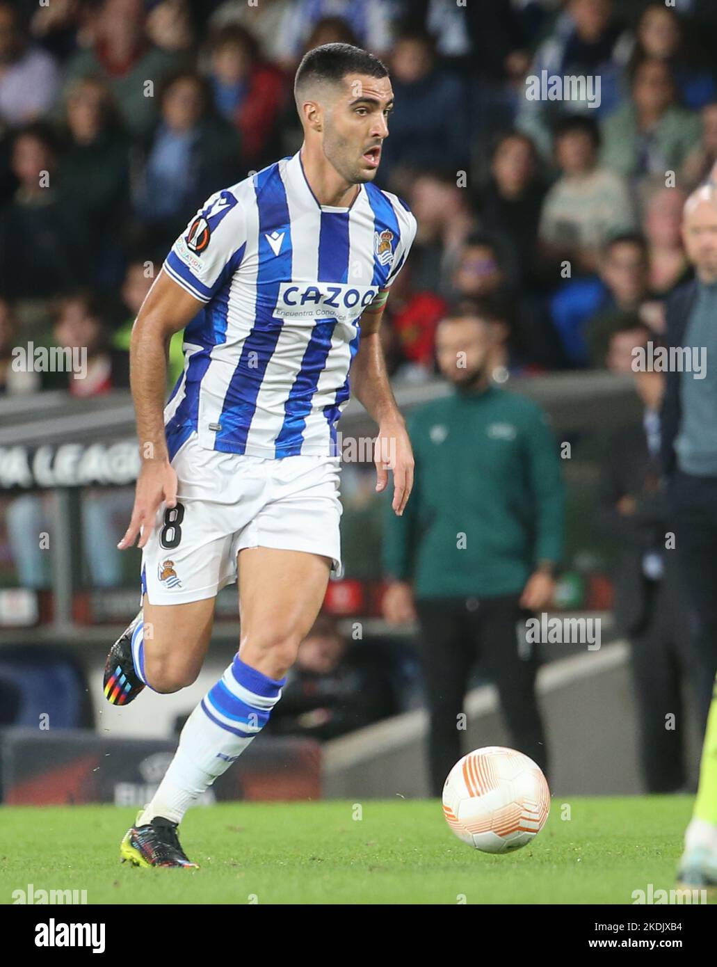 Mikel Merino OF Real Sociedad during the UEFA , Group E football match ...