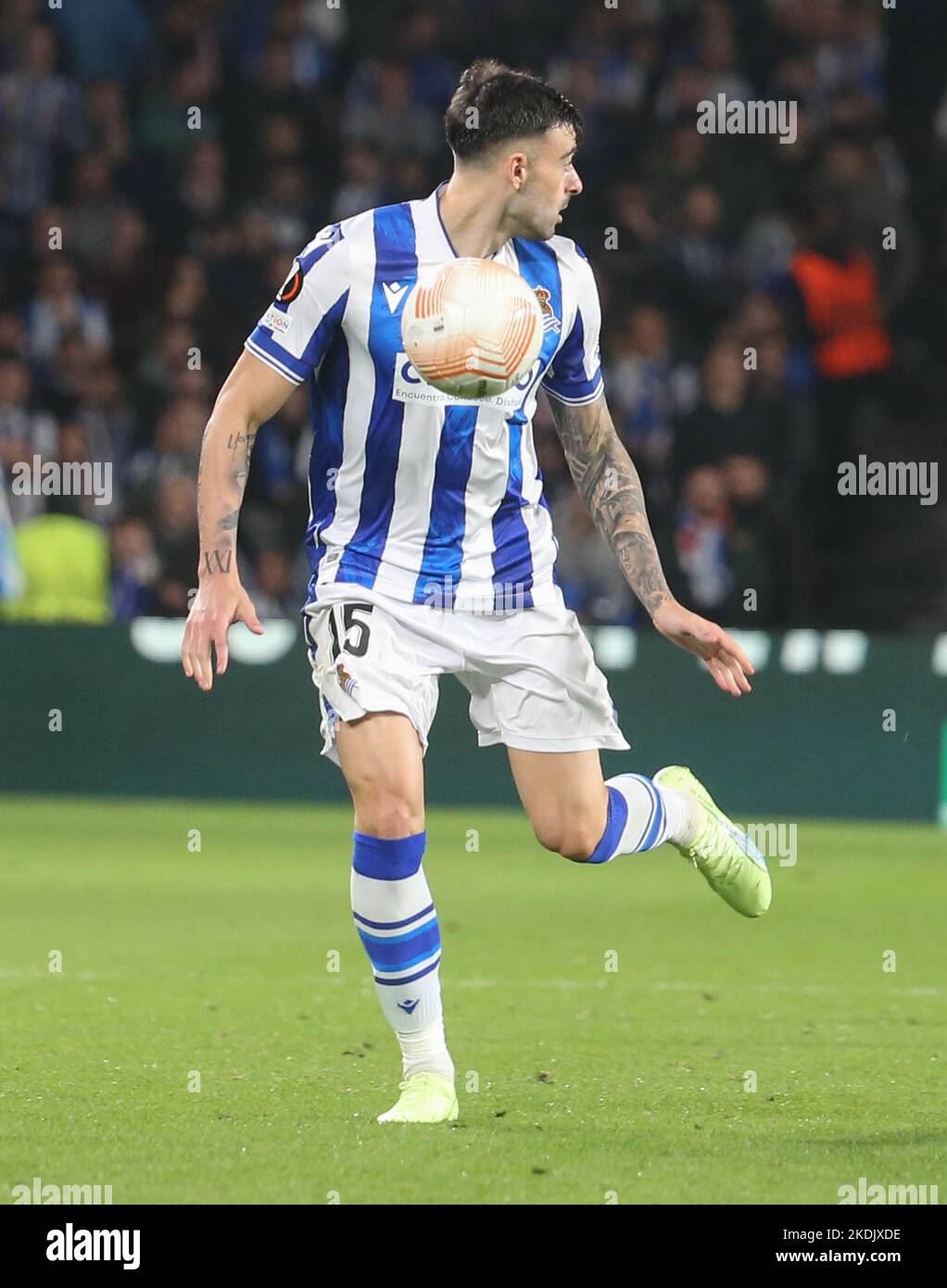 Diego Rico OF Real Sociedad during the UEFA , Group E football match ...