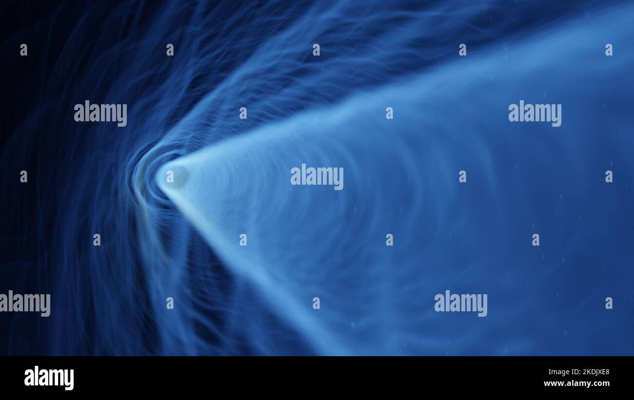 Space tunnel into hyperspace, moving through time and space. Hyper-jump ...