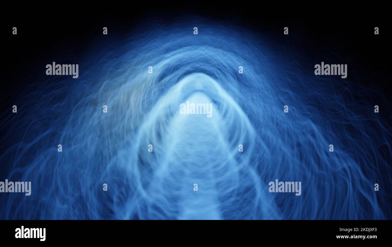 Space tunnel into hyperspace, moving through time and space. Hyper-jump ...