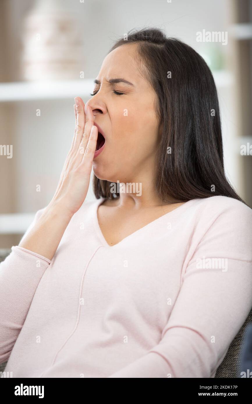 Teen yawning hi-res stock photography and images - Alamy