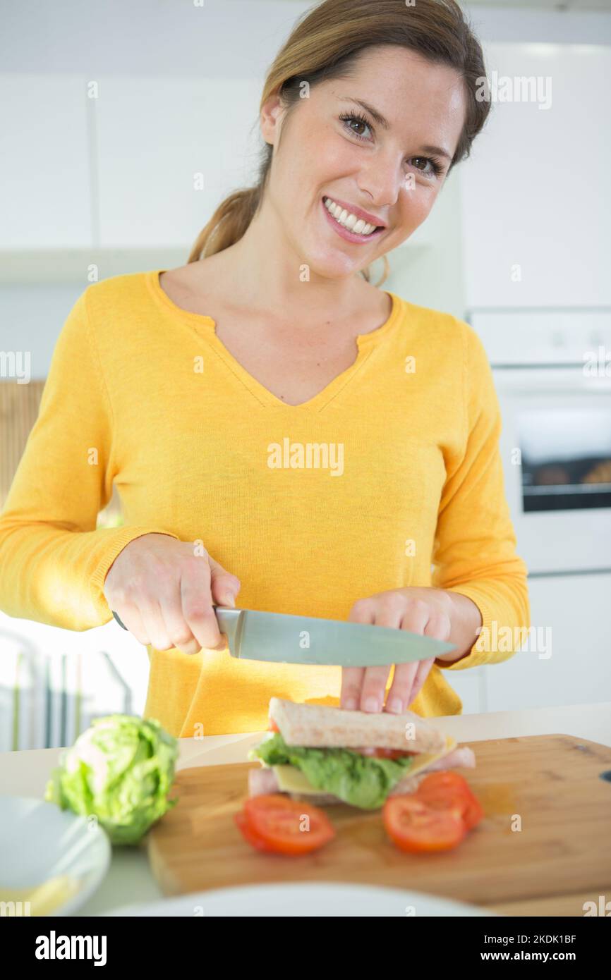 Making a quick lunch hi-res stock photography and images - Alamy