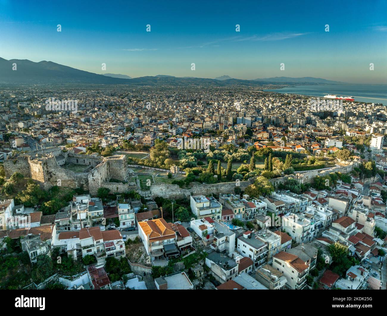 Aerial view of Patras castle in Greece Stock Photo - Alamy