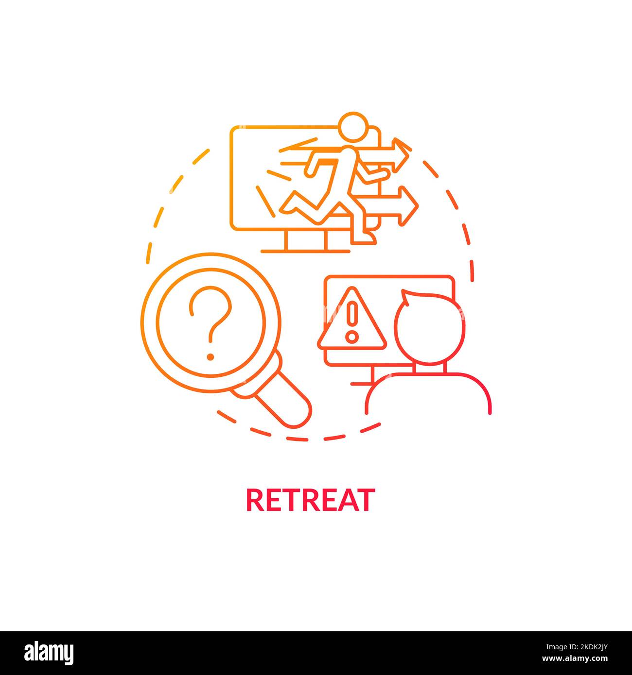 Retreat red gradient concept icon Stock Vector Image & Art - Alamy Retreat red gradient concept icon Stock Vector Image & Art - Alamy