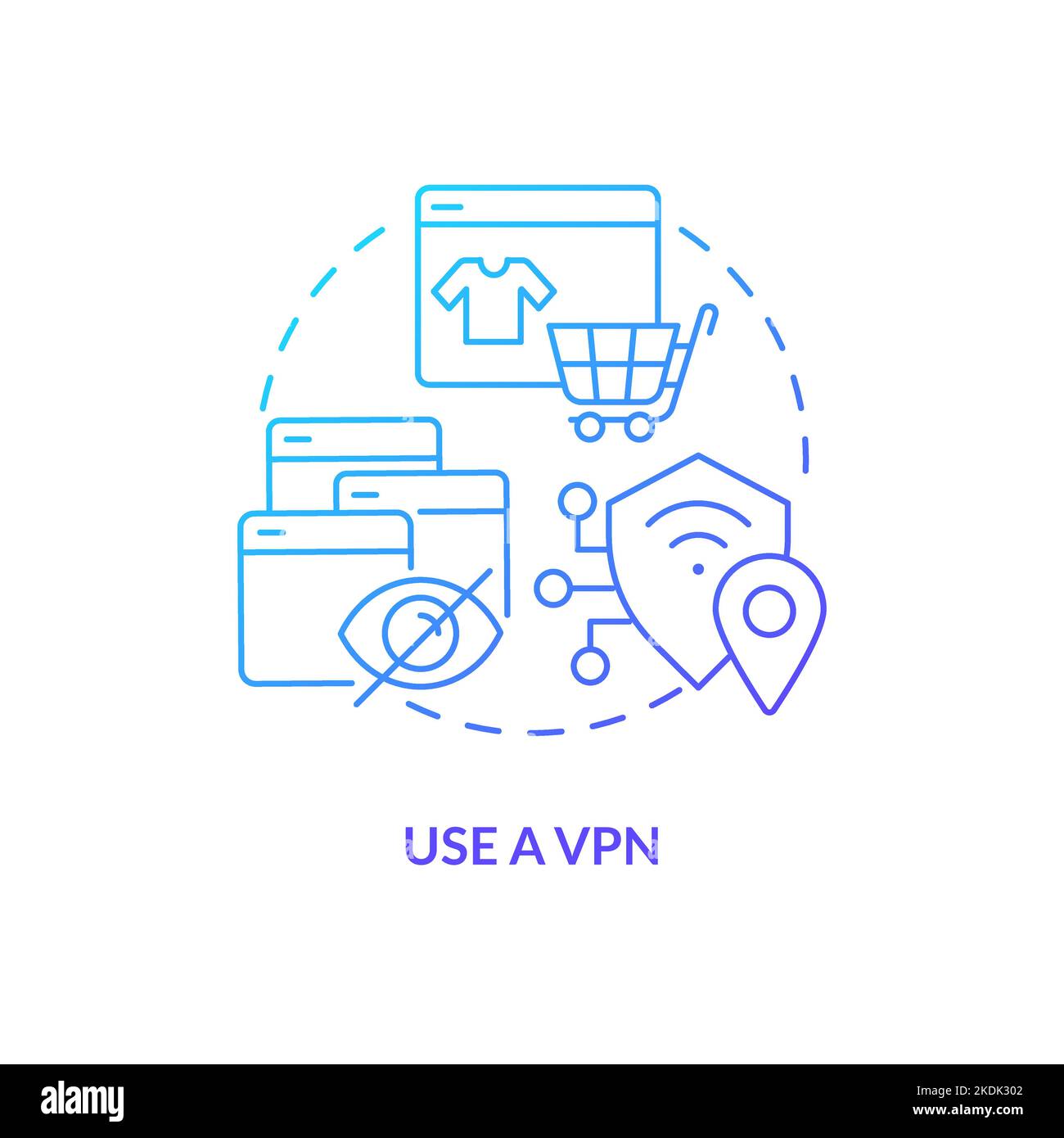Vpn circle logo hi-res stock photography and images - Alamy