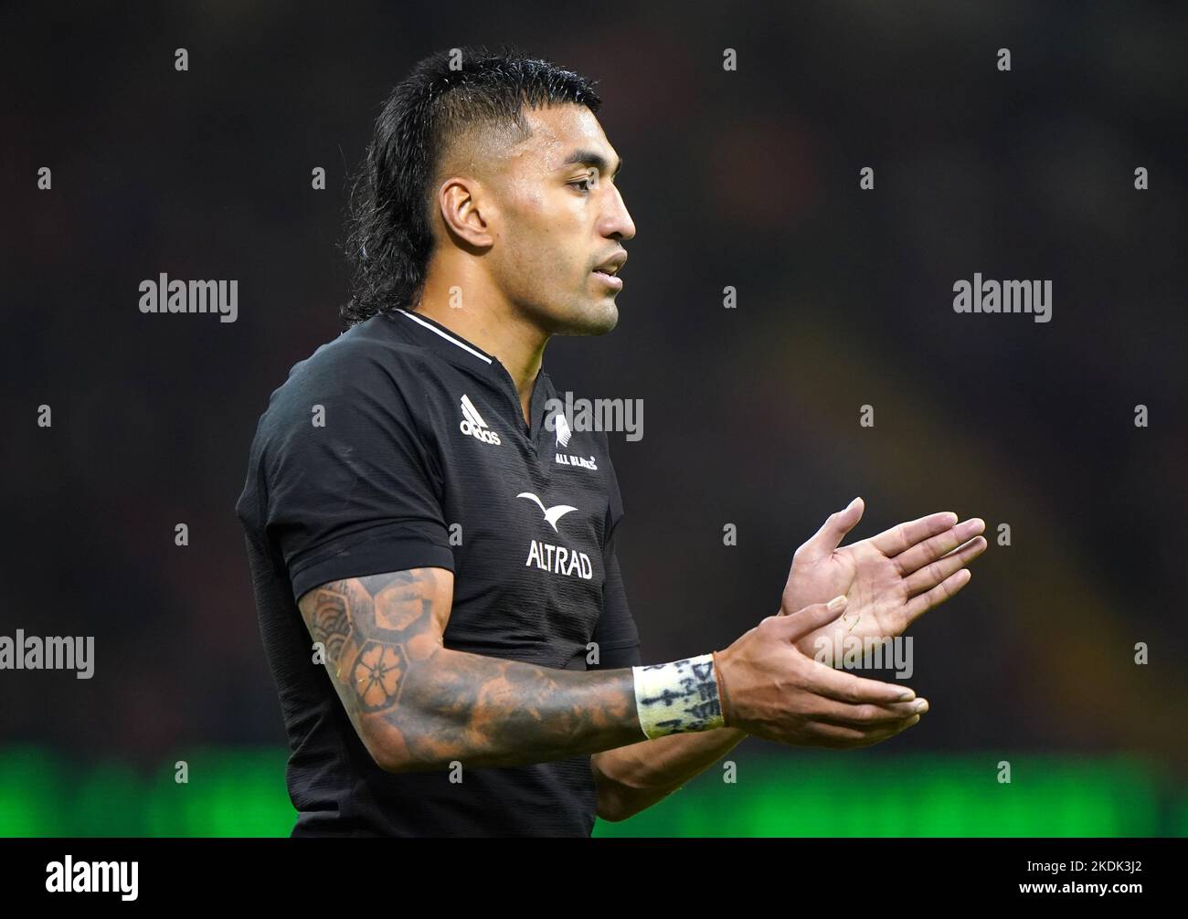 New Zealand's Rieko Ioane during the Autumn International match at the ...