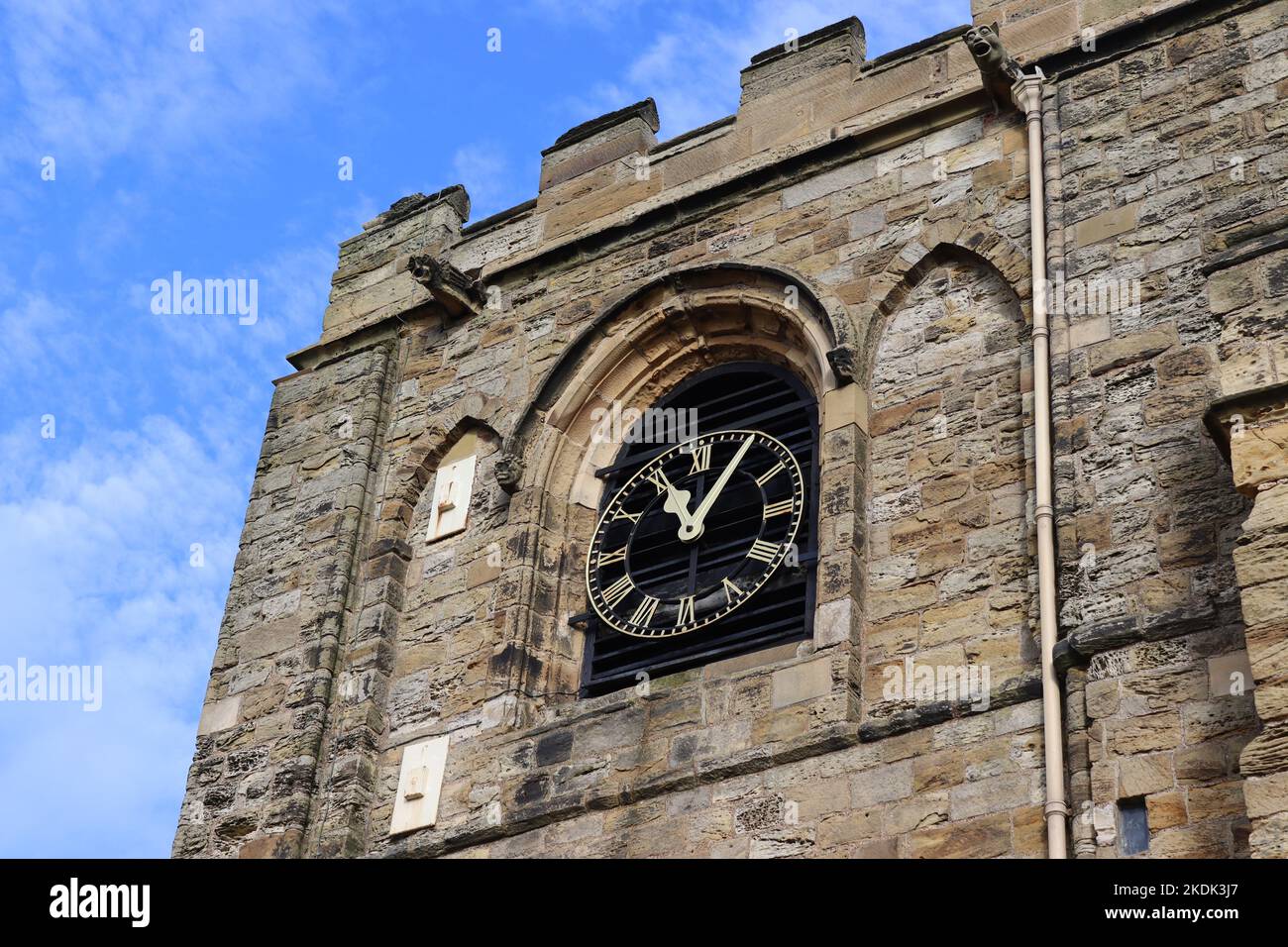 Whitby abbey church clock hi-res stock photography and images - Alamy