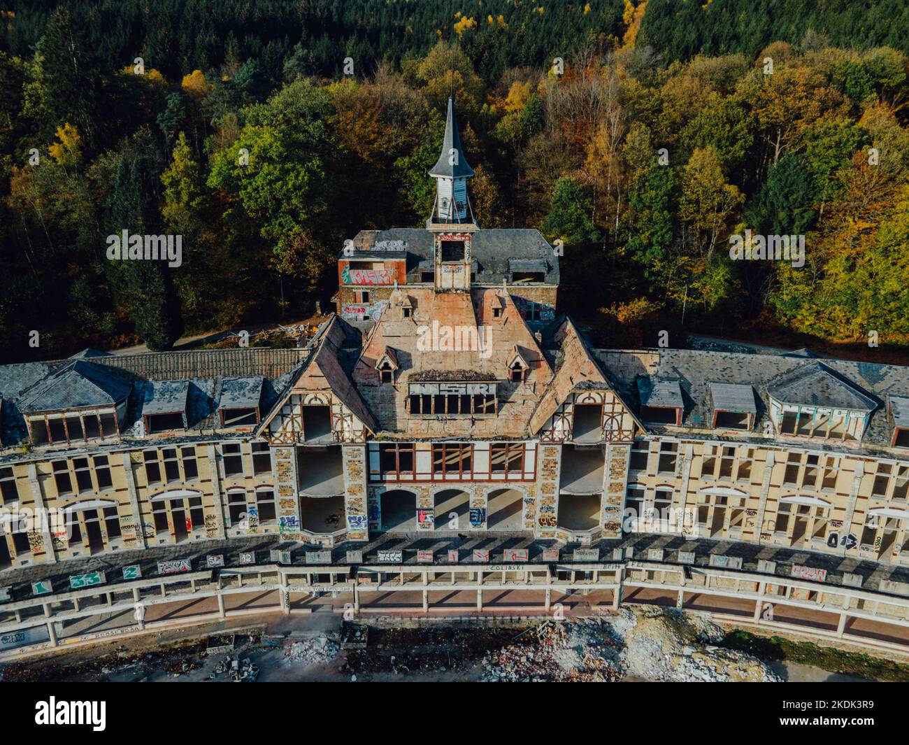 Belgien, 28-30.10.22: Feature Bilder, Lost Place bei spa, das ...
