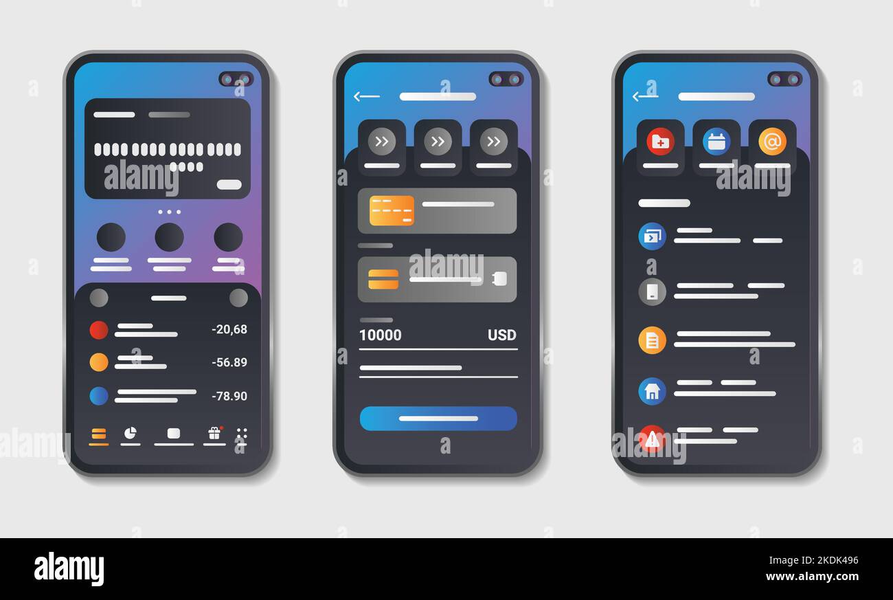 Internet banking color flat Stock Vector Images - Alamy