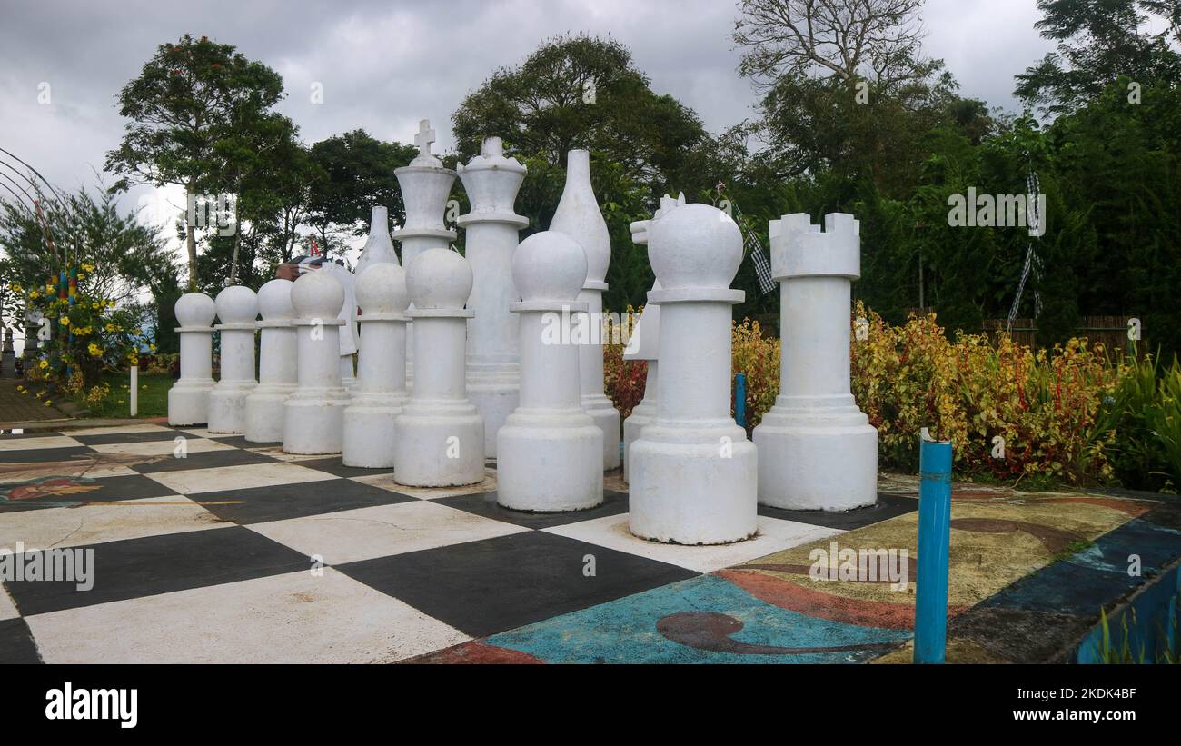 giant chess in a tourist spot Stock Photo - Alamy