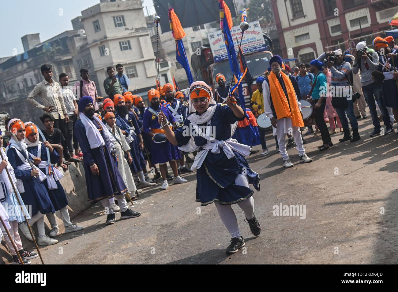 New Delhi, Delhi, India. 7th Nov, 2022. A Nihang Sikh display her ...