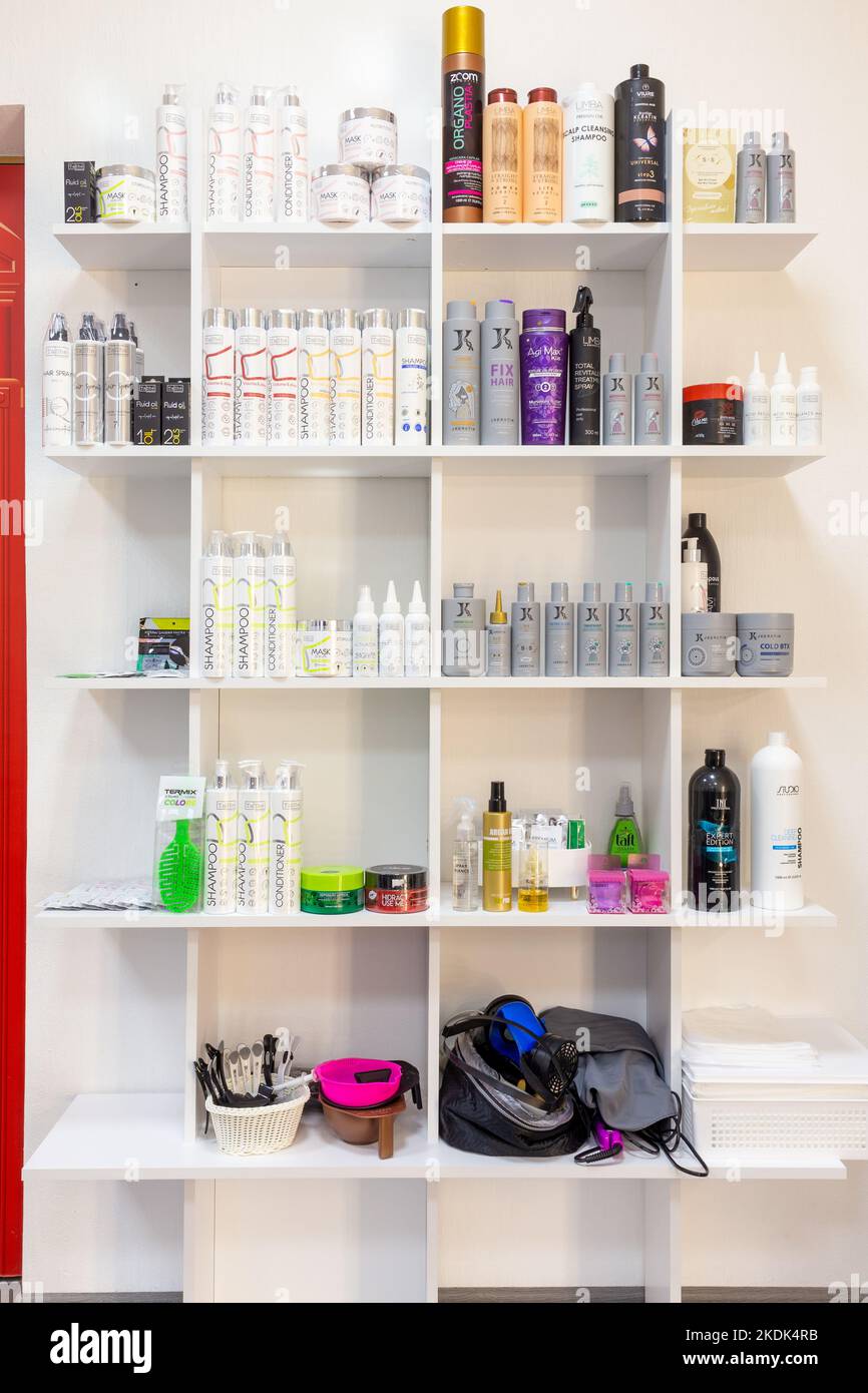 Cosmetics cream shelves hi-res stock photography and images - Alamy