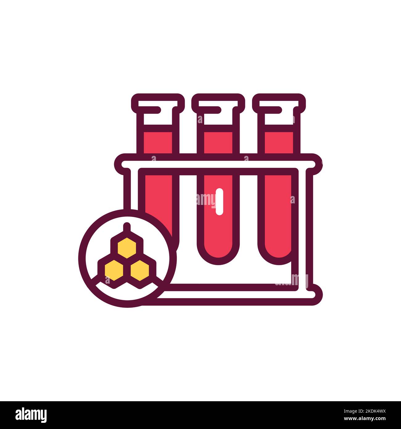 Measuring Hormone Levels Line Icon Isolated Vector Element Stock Vector Image And Art Alamy