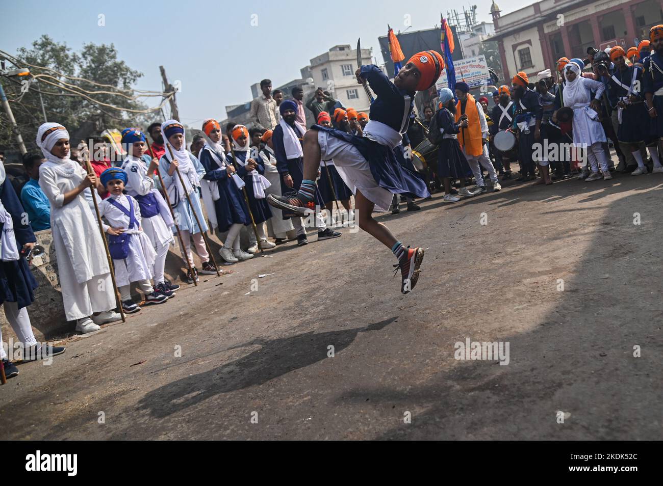 New Delhi, Delhi, India. 7th Nov, 2022. A Nihang Sikh display his ...